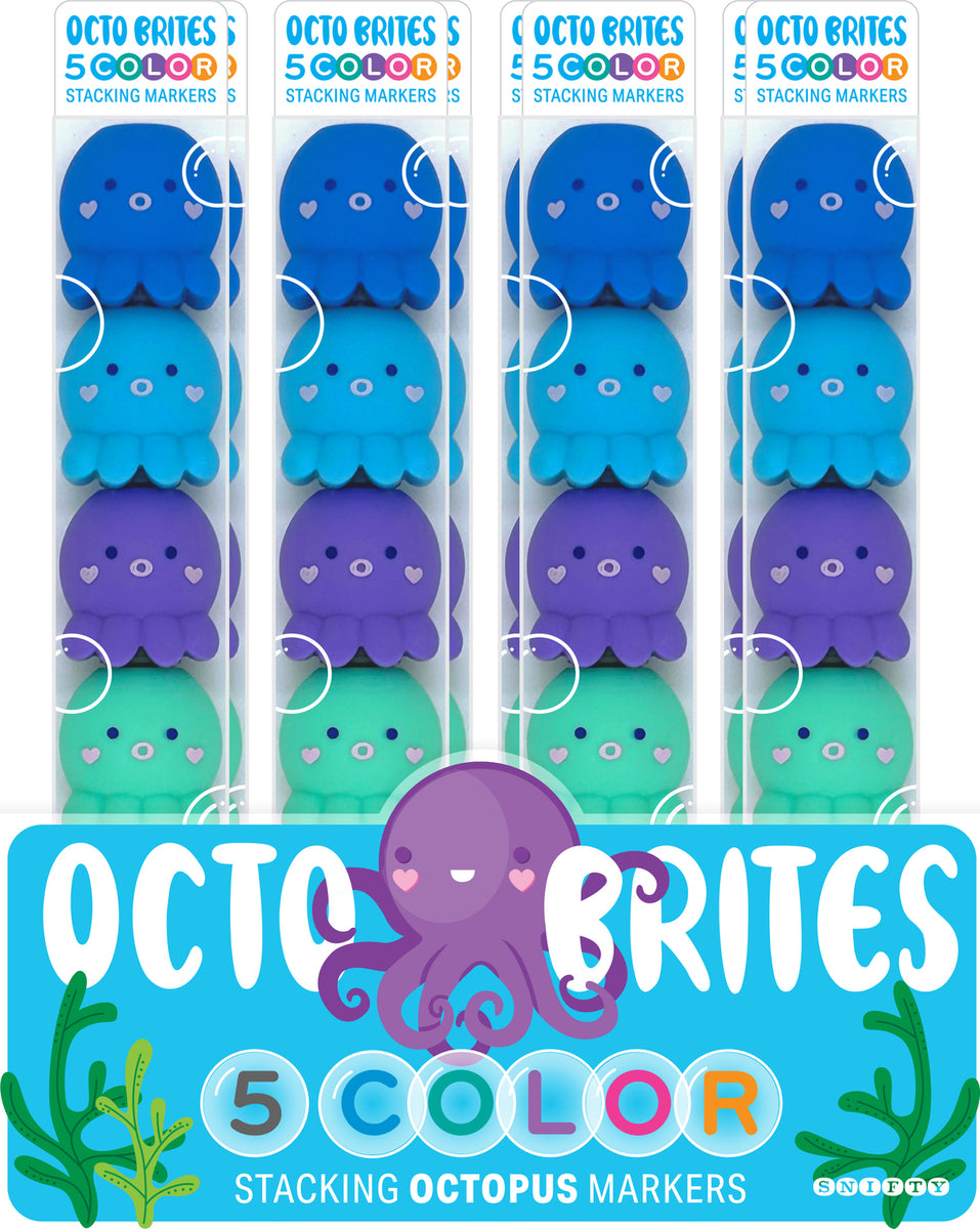 Octo Brites Stackable Markers – Geppetto's Toys