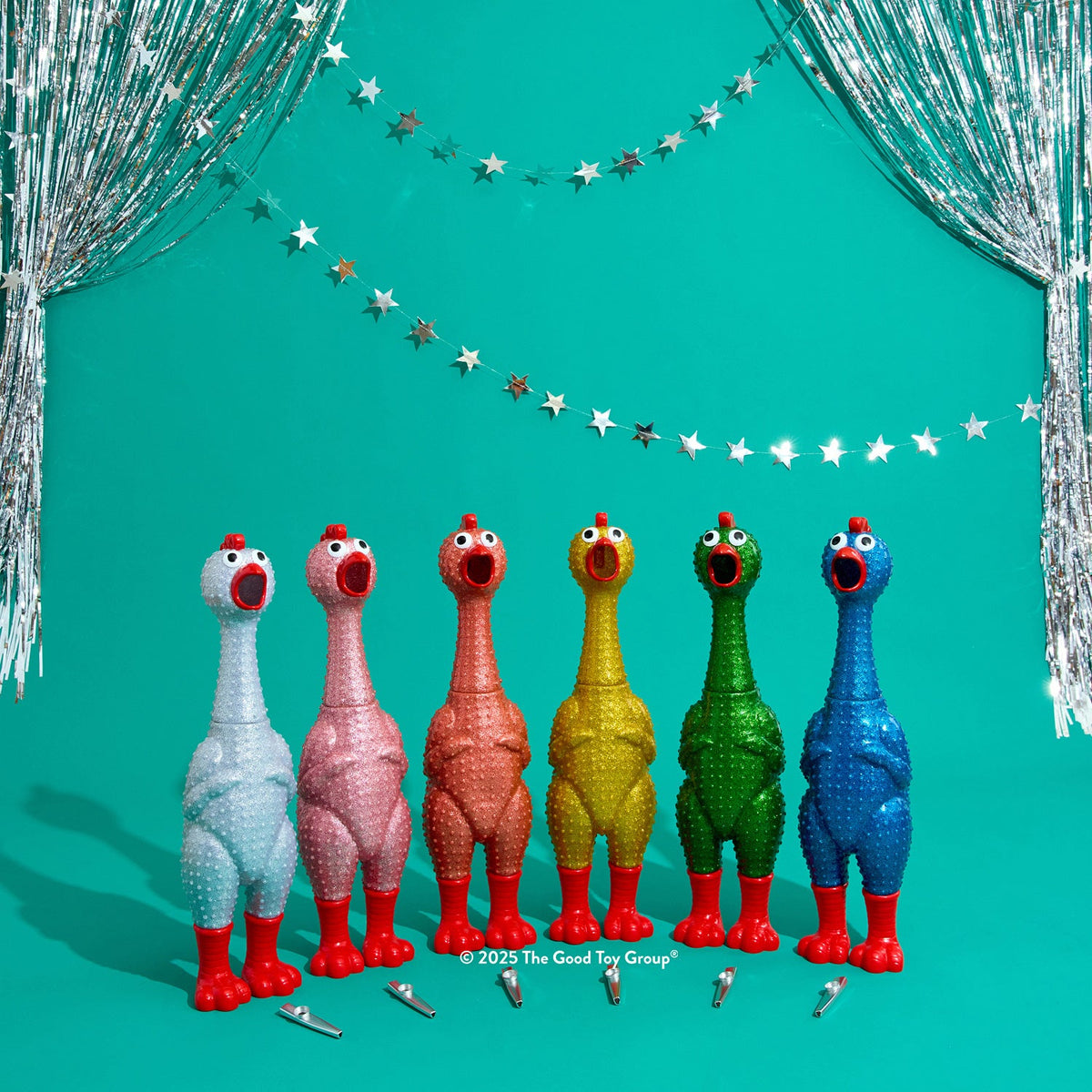Giant Sparkle Rubber Chicken – Geppetto's Toys
