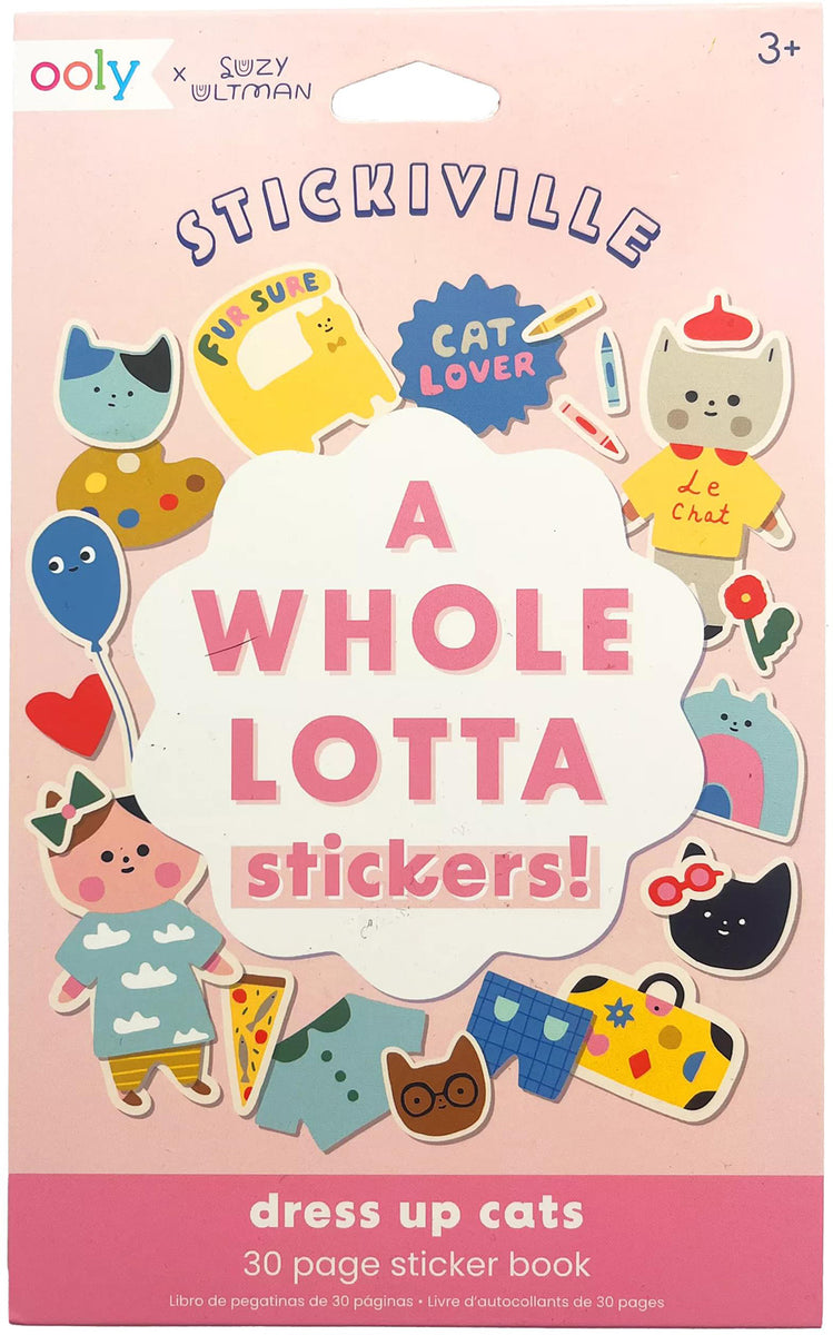 Stickiville A Whole Lotta Stickers! Dress Up Cats – Geppetto's Toys