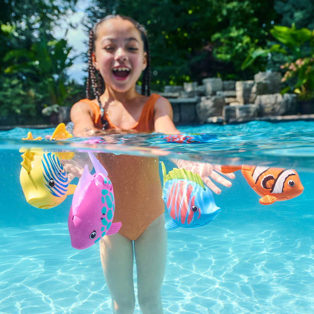 Swimways Rainbow Reef Water Activated Fish – Geppetto's Toys